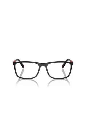 Prada 57mm Rectangle Optical Glasses - Black