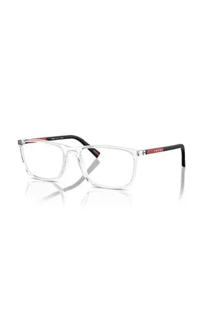 Prada 57mm Rectangle Optical Glasses - Transparent
