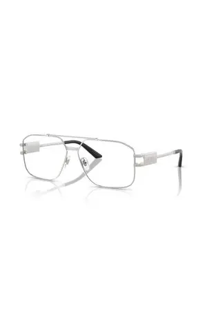 Versace 59mm Square Eyeglasses - Silver