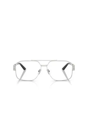 Versace 59mm Square Eyeglasses - Silver