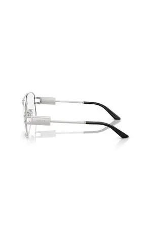Versace 59mm Square Eyeglasses - Silver