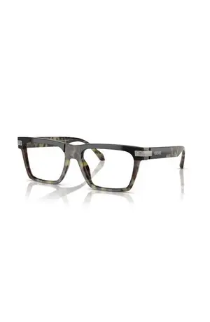 Versace 53mm Rectangle Optical Glasses Tortoise