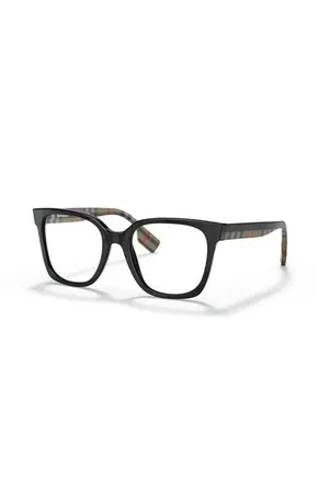 Burberry 52mm Square Optical Glasses - Black