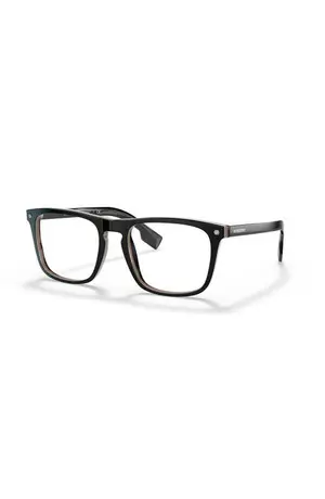 Burberry 56mm Square Optical Glasses - Black