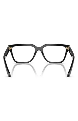 Versace Rectangle Optical Glasses - Black
