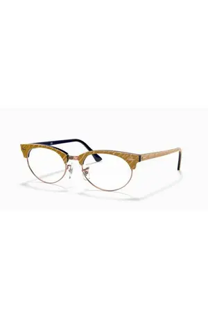 Ray-ban 52mm Oval Eyeglasses - Beige