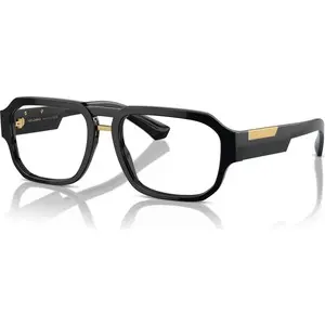 Dolce & Gabbana 55mm Pilot Eyeglasses - Black