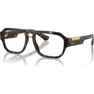 Dolce & Gabbana 55mm Pilot Eyeglasses - Tortoise