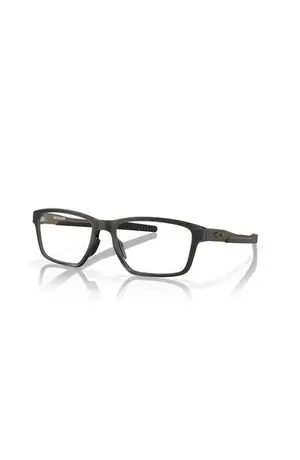 Oakley 57mm Rectangle Full Rim Eyeglasses Green