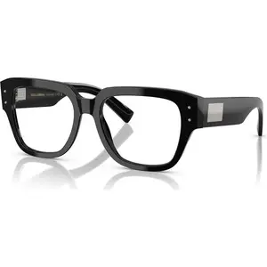 Dolce & Gabbana 52mm Square Optical Glasses - Black