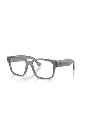 Ray-ban 51mm Square Full Rim Eyeglasses - Grey