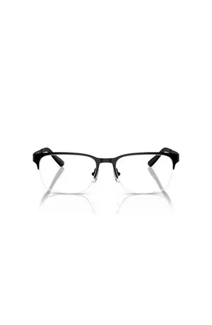 Armani Exchange 55mm Rectangle Optical Glasses - Black