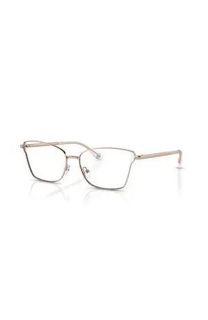 Michael Kors 55mm Rectangle Optical Glasses - Pink