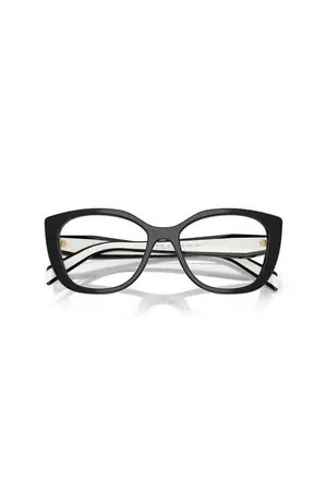 Prada 53mm Cat Eye Optical Glasses - Black
