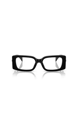 Versace 51mm Rectangle Optical Glasses - Black