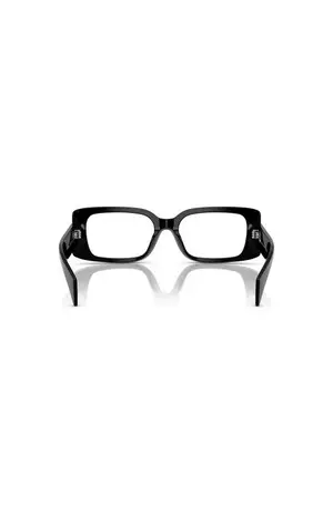 Versace 51mm Rectangle Optical Glasses - Black