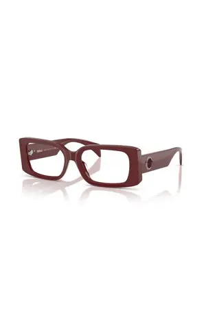 Versace 51mm Rectangle Optical Glasses - Red