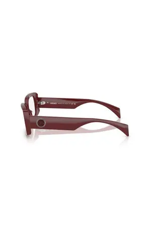 Versace 51mm Rectangle Optical Glasses - Red