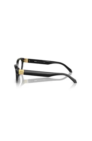 Versace 55mm Cat Eye Optical Glasses - Black