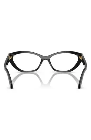 Versace Cat Eye Optical Glasses - Black