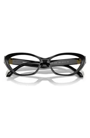 Versace Cat Eye Optical Glasses - Black