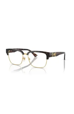 Versace 55mm Square Eyeglasses - Tortoise