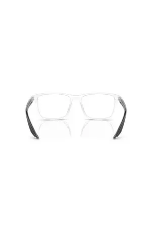 Prada 56mm Rectangle Eyeglasses - Transparent