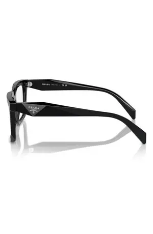 Prada Rectangular Optical Glasses - Black