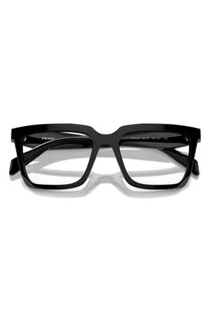 Prada Rectangular Optical Glasses - Black