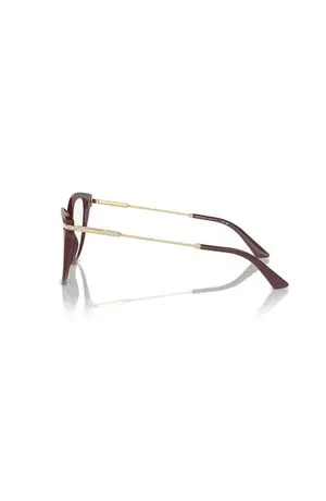 JIMMY CHOO 52mm Cat Eye Optical Glasses - Red