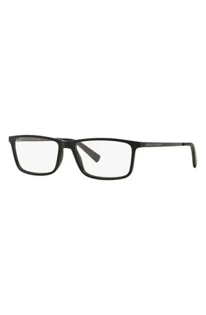 Armani Exchange Rectangle Full Rim Optical Glasses - Matte Black