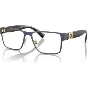 Versace 57mm Rectangle Optical Glasses - Blue