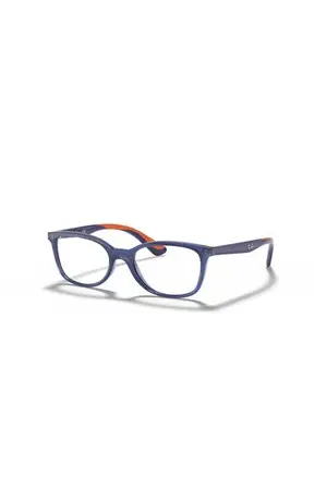 Ray-ban 47mm Square Full Rim Eyeglasses - Blue
