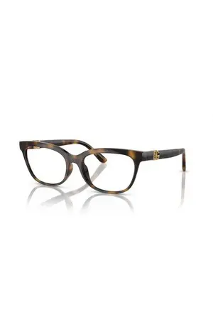 Dolce & Gabbana 54mm Butterfly Optical Glasses - Tortoise