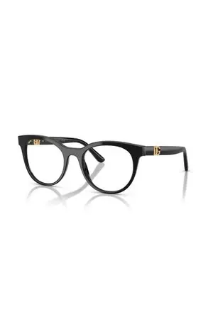 Dolce & Gabbana 50mm Phantos Optical Eyeglasses - Black