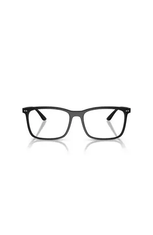 Giorgio Armani 56mm Square Full Rim Optical Glasses - Black