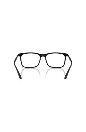 Giorgio Armani 56mm Square Full Rim Optical Glasses - Black