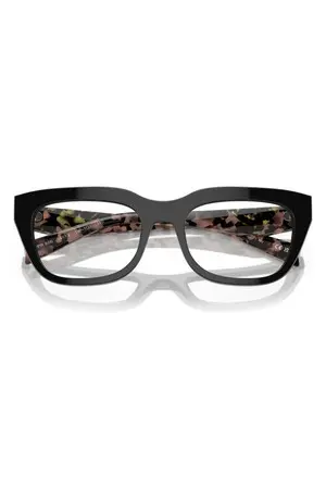 Prada Rectangular Acetate Eyeglasses - Black