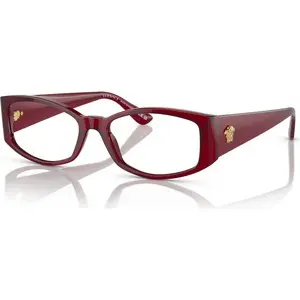 Versace 52mm Irregular Eyeglasses - Red