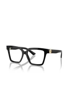 Dolce & Gabbana 53mm Square Optical Eyeglasses - Black