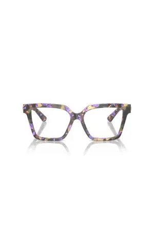 Dolce & Gabbana 53mm Square Optical Eyeglasses - Blue