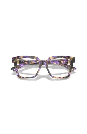 Dolce & Gabbana 53mm Square Optical Eyeglasses - Blue