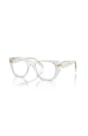 Prada 50mm Irregular Optical Glasses - Grey