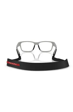 Prada 54mm Rectangle Eyeglasses - Grey