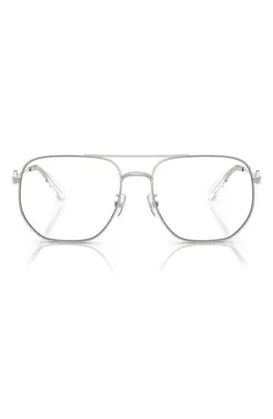 Tory Burch Aviator Optical Glasses - Silver/clear