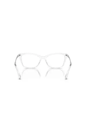 Dolce & Gabbana 54mm Rectangle Full Rim Eyeglasses - Transparent