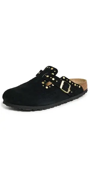 BIRKENSTOCK Boston Rivet Sandals - Black
