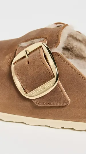 BIRKENSTOCK Boston Big Buckle Shearling Clogs