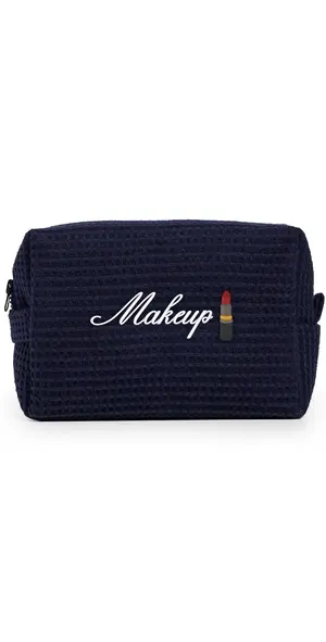 ABBODE Makeup Waffle Pouch - Navy
