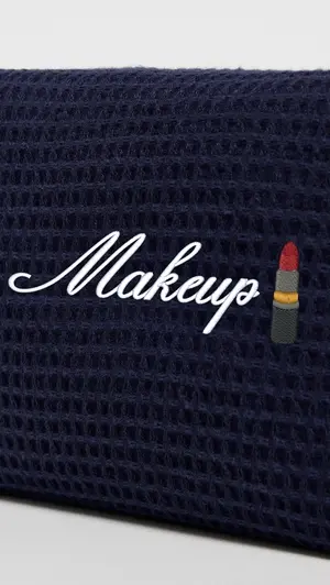 ABBODE Makeup Waffle Pouch - Navy